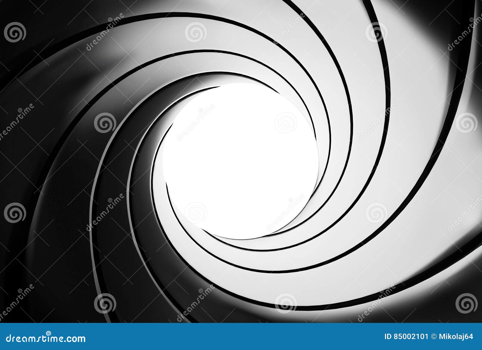 Gun Barrel Effect - a Classic James Bond 007 Theme Stock Illustration ...