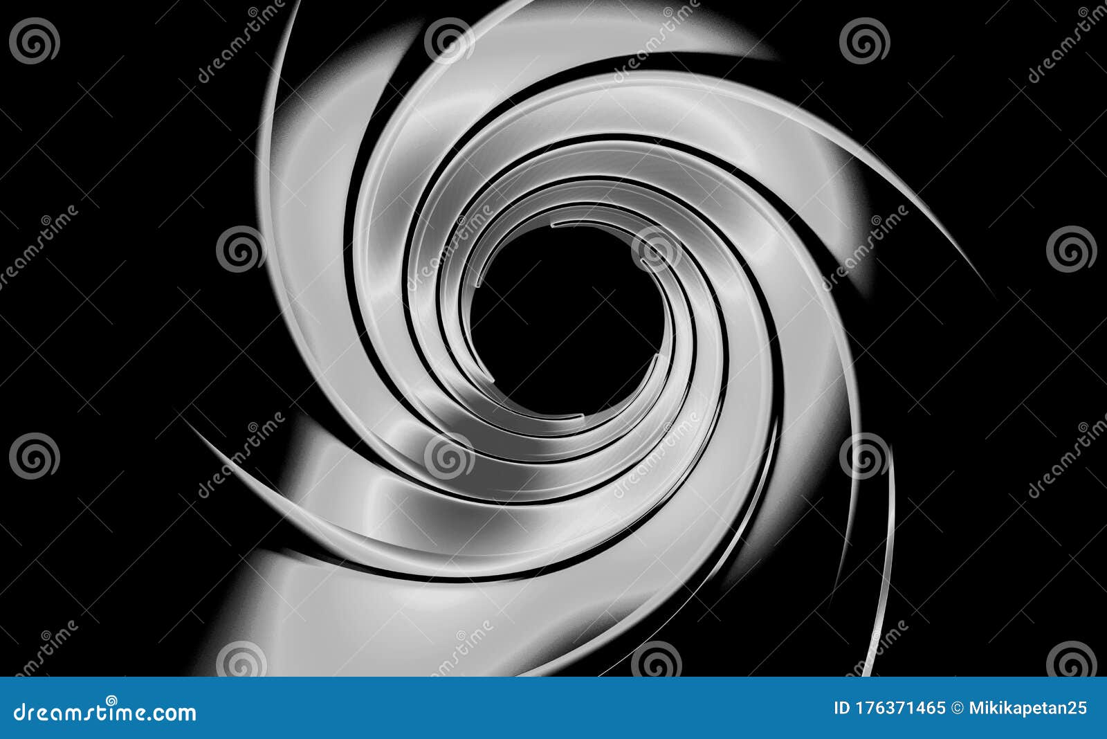 Gun Barrel Inside 3d Illustration Stock Illustration - Illustration of ...