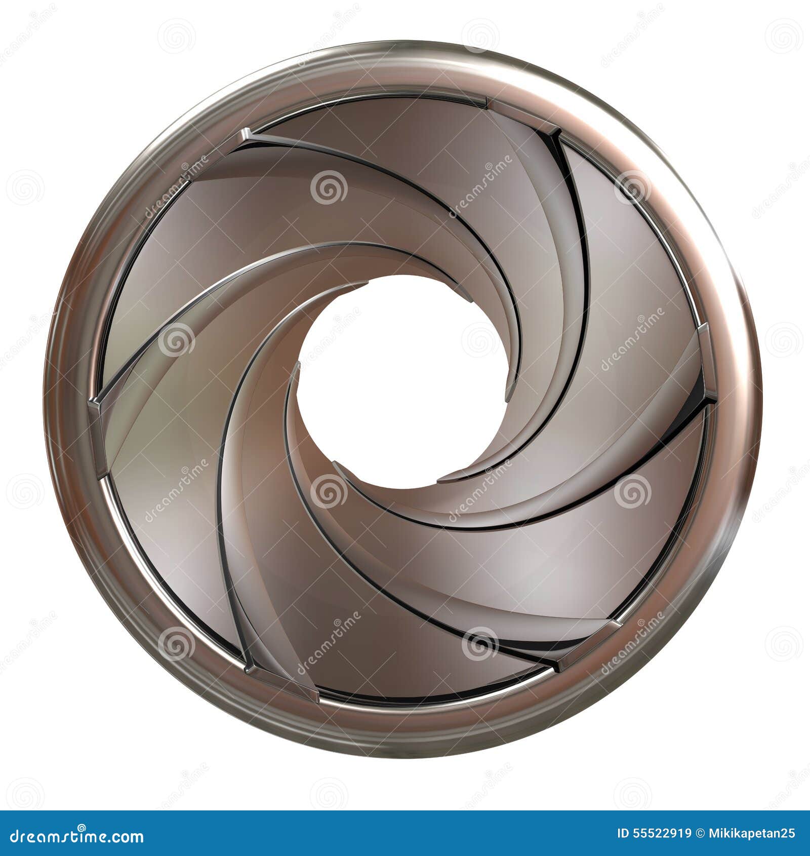 Gun Barrels Isolated on White Background Stock Illustration ...