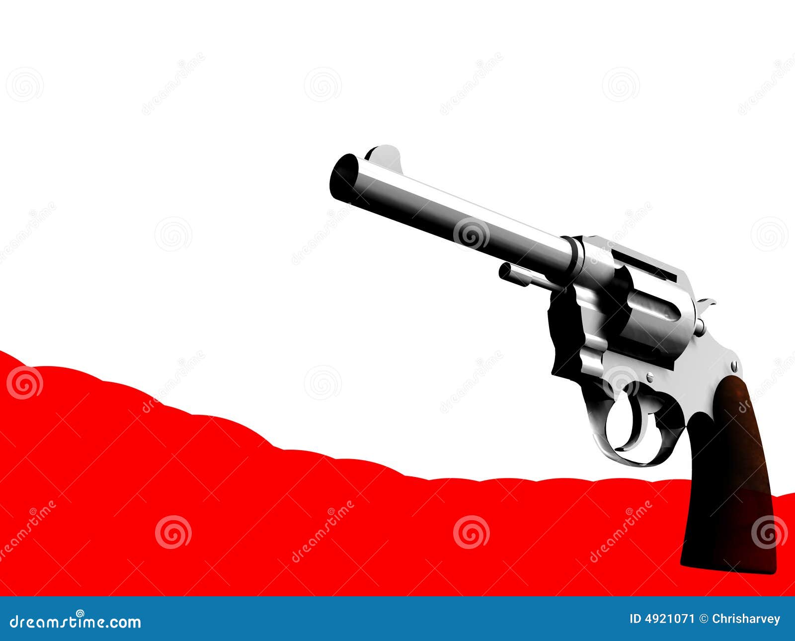 The Gun with Blood stock illustration. Illustration of bloody - 4921071