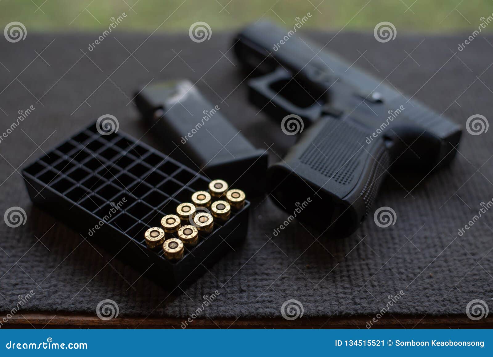 Gun and bullet stock image. Image of black, firearm - 134515521