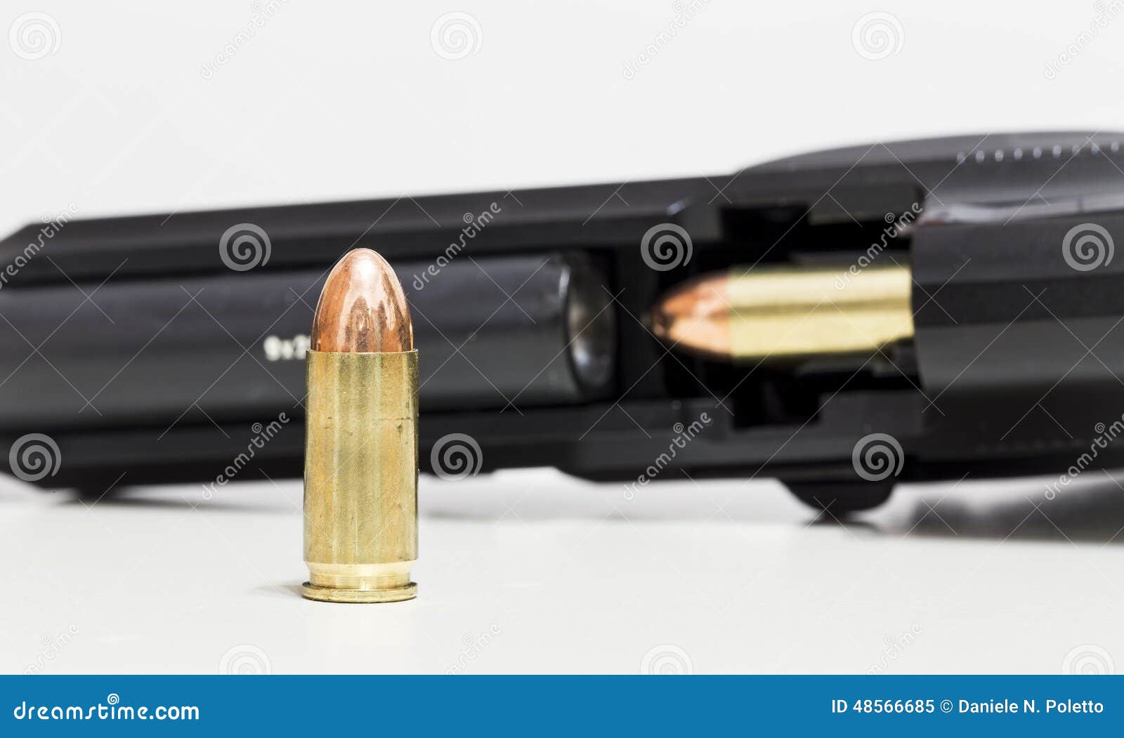 Gun And Bullet Stock Photo - Image: 48566685