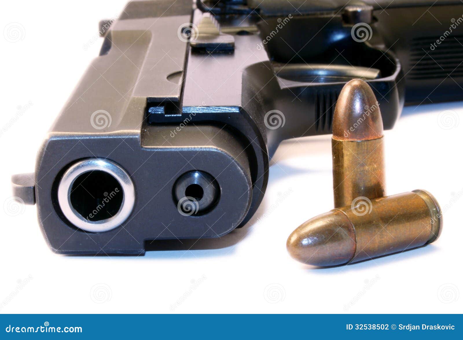 Gun and bullets stock photo. Image of dangerous, crime - 32538502