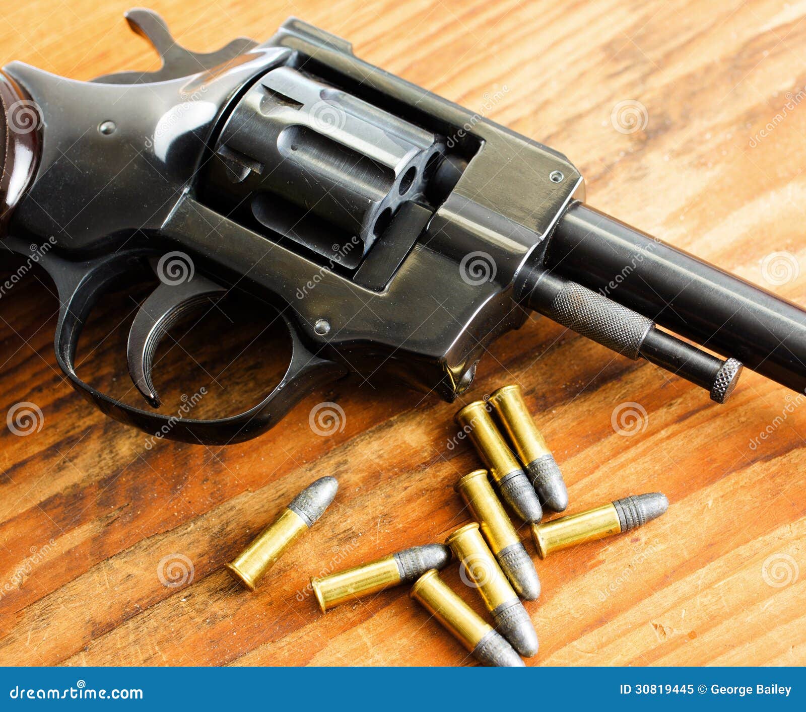 Gun with bullets stock image. Image of bullets, revolver - 30819445