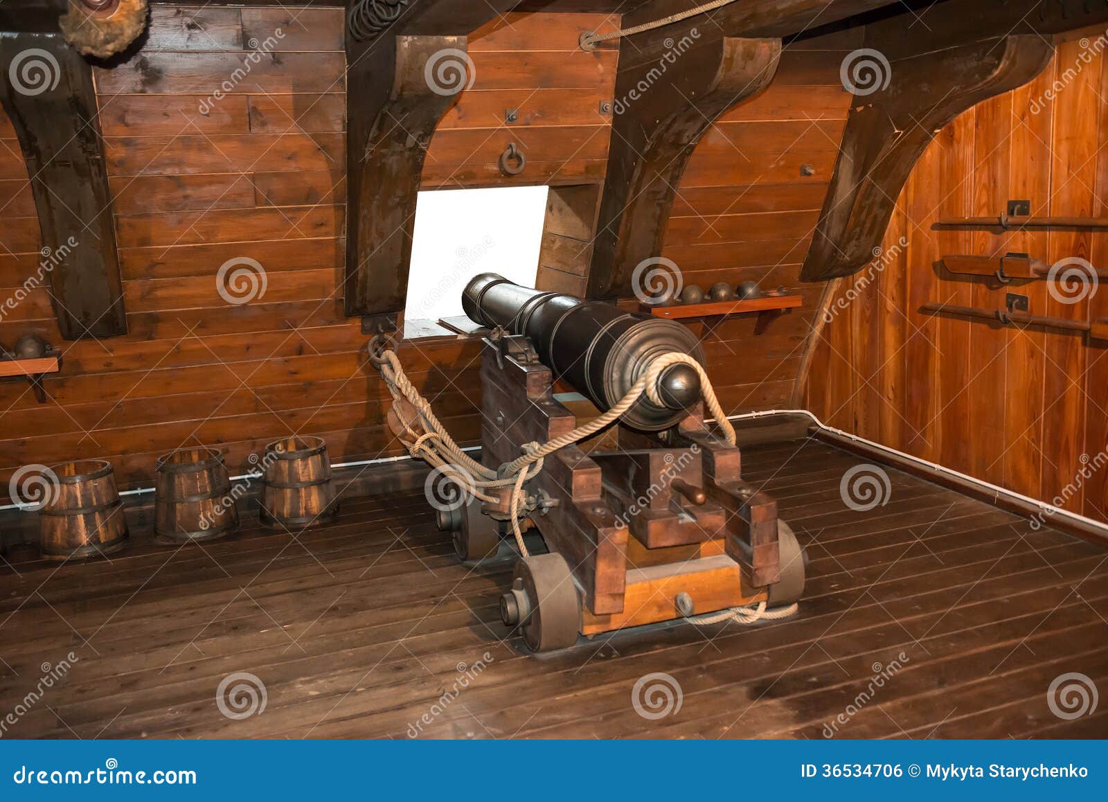 Vintage Sailing Vessel At Anchor Royalty-Free Stock Photography ...