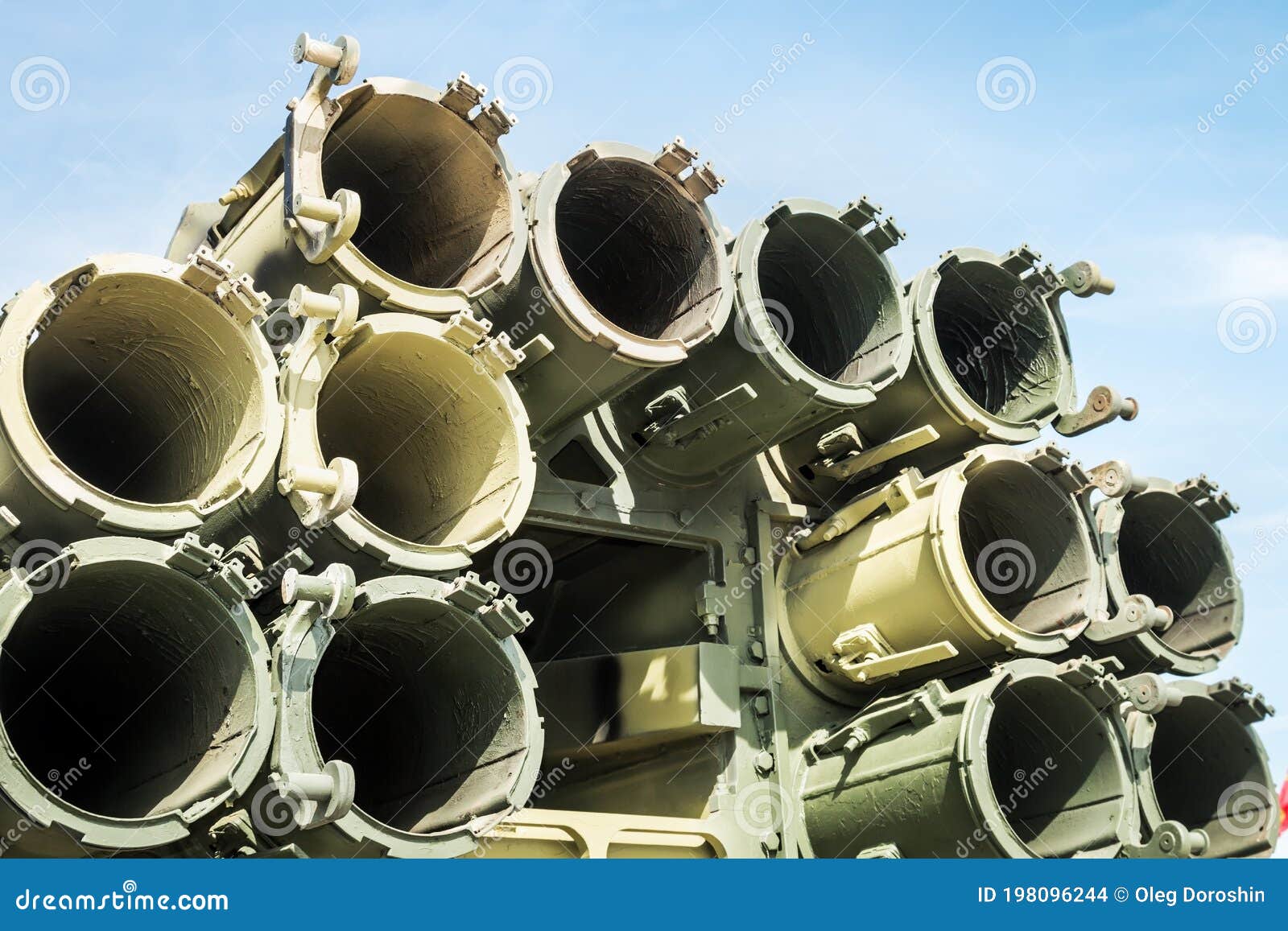 Gun Carriages Multiple Launch Rocket System Weapons Stock Photo - Image ...