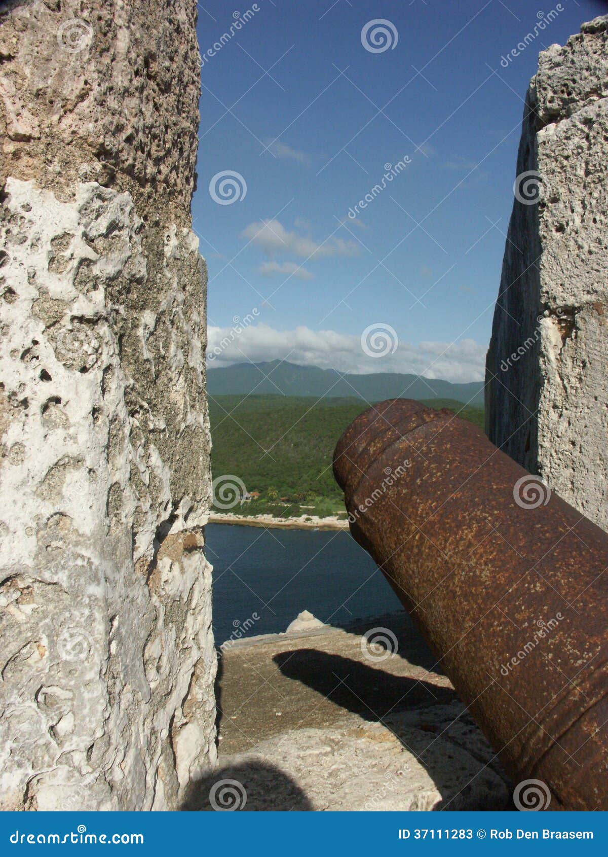 Gun at the Castillo Del Morro Stock Image - Image of fort, castillo ...