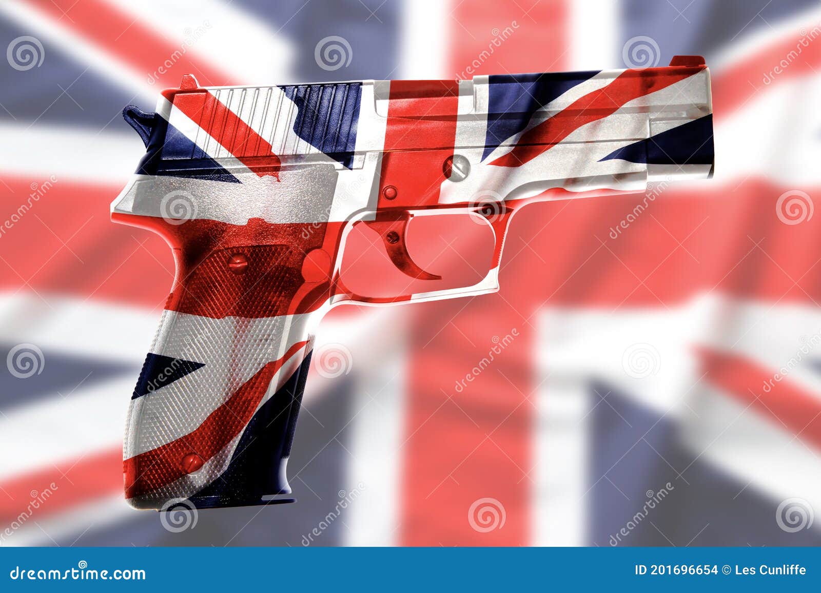 Gun control UK stock photo. Image of flag, kingdom, freedom - 201696654