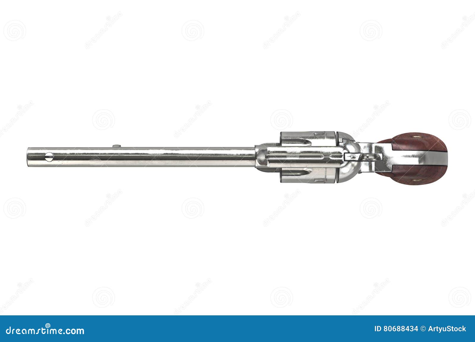 Gun cowboy, top view stock illustration. Illustration of background ...