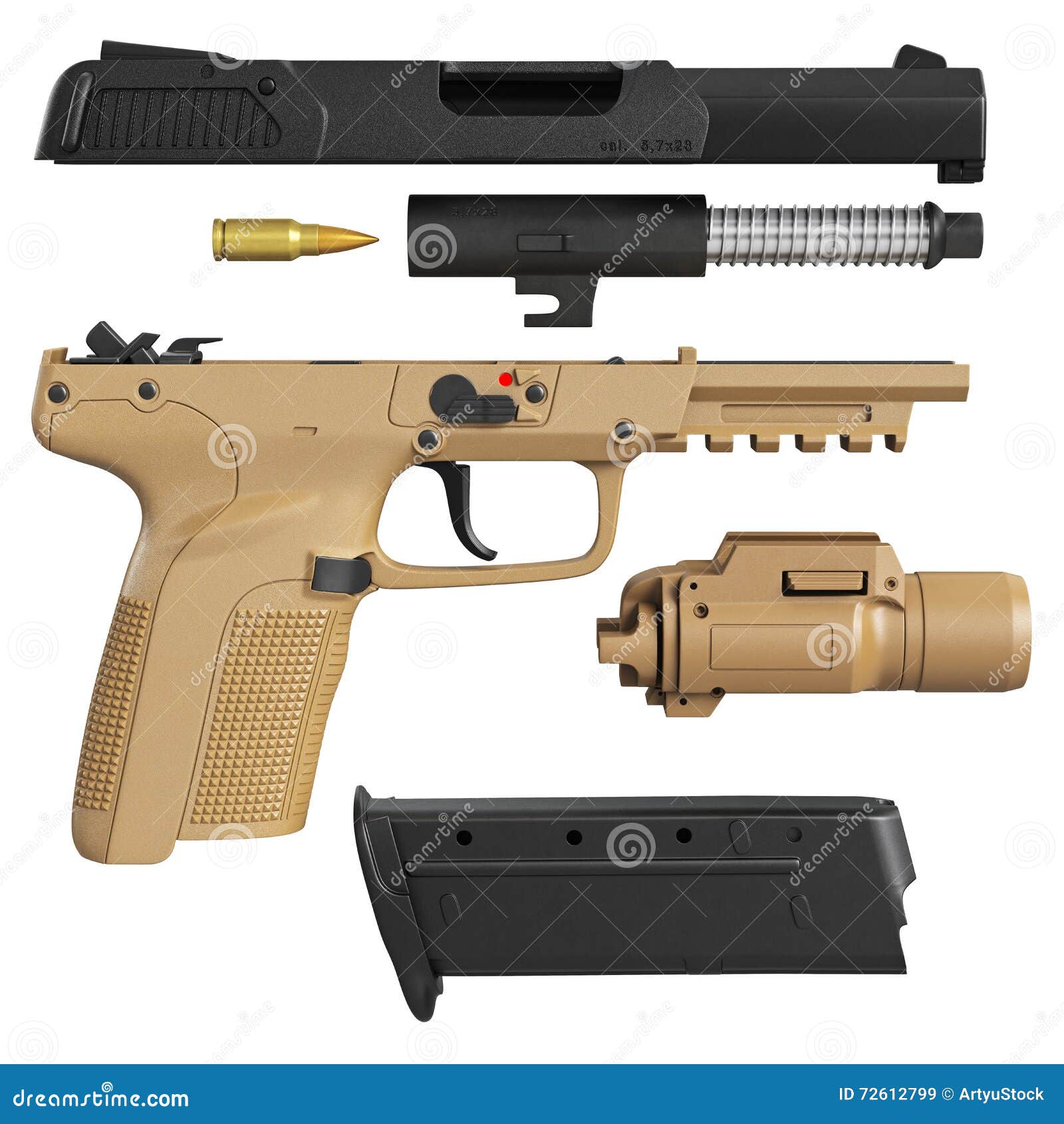 Gun Disassembled Stock Illustrations – 16 Gun Disassembled Stock ...