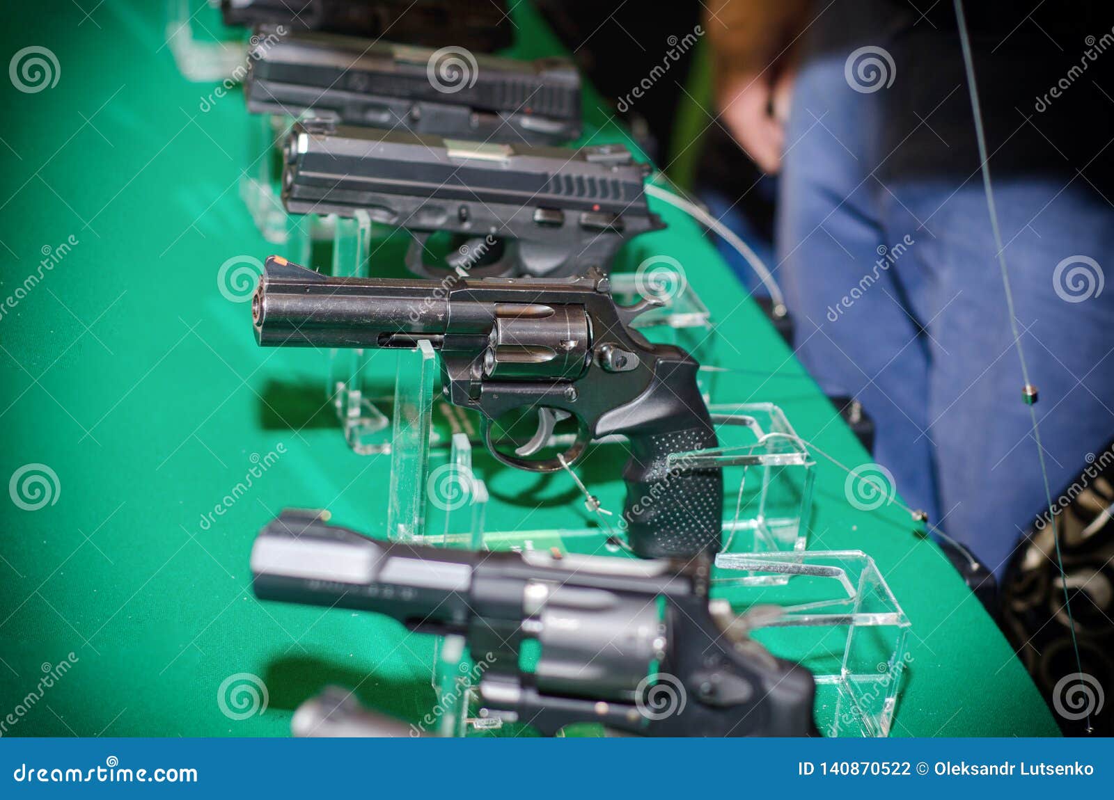 Gun Display Stands stock photo. Image of equipment, score - 140870522