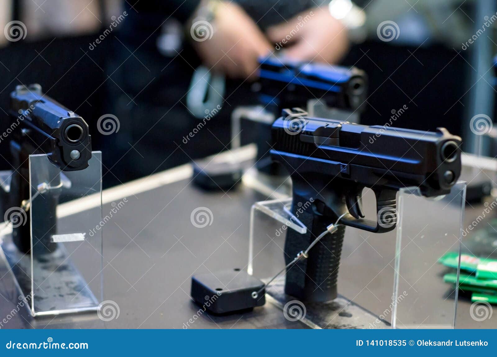 Gun Display Stands stock image. Image of animal, military - 141018535