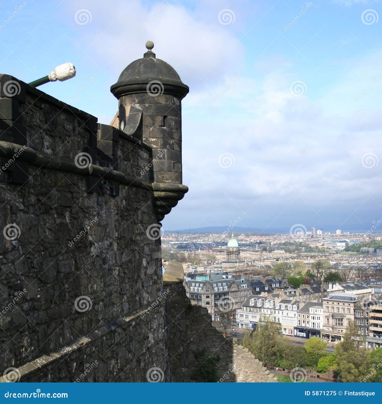 Gun Edinburgh castle stock image. Image of fortress, castle - 5871275