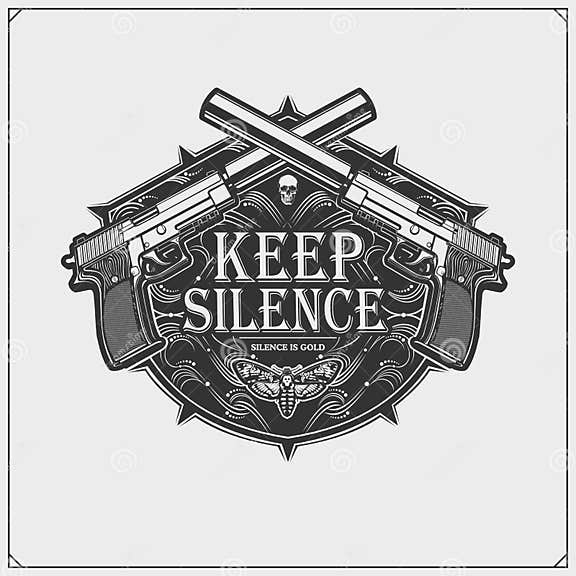 Gun Emblem, Label and Design Elements. Stock Vector - Illustration of ...