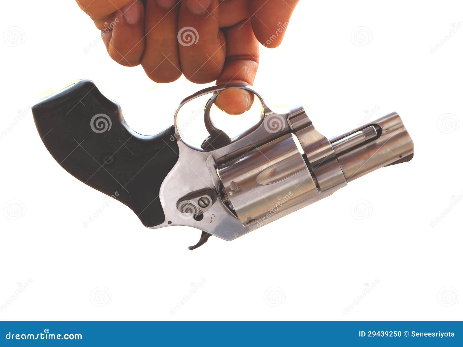 Gun in hand stock photo. Image of pointing, industry - 29439250