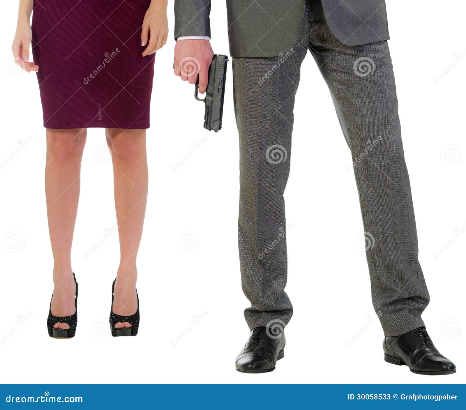 Gun and feet stock image. Image of human, woman, legs - 30058533