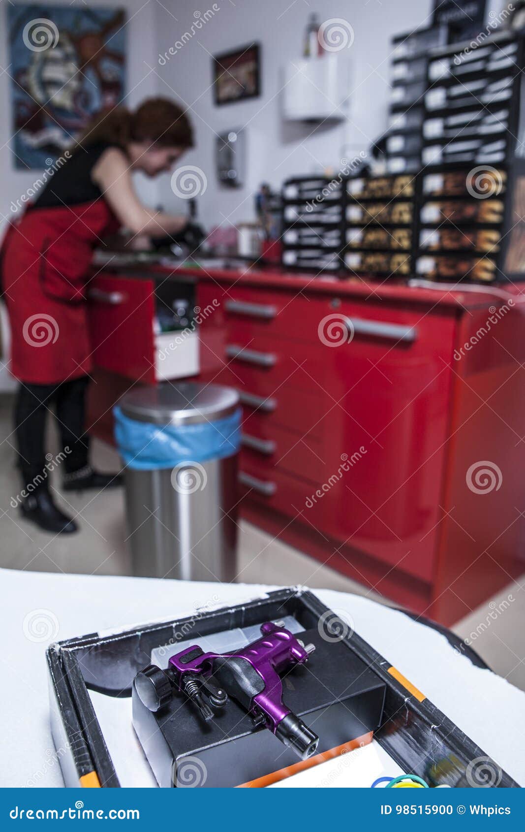 Gun Ink Machine Ready for Use at Tattoo Studio Editorial Image - Image ...