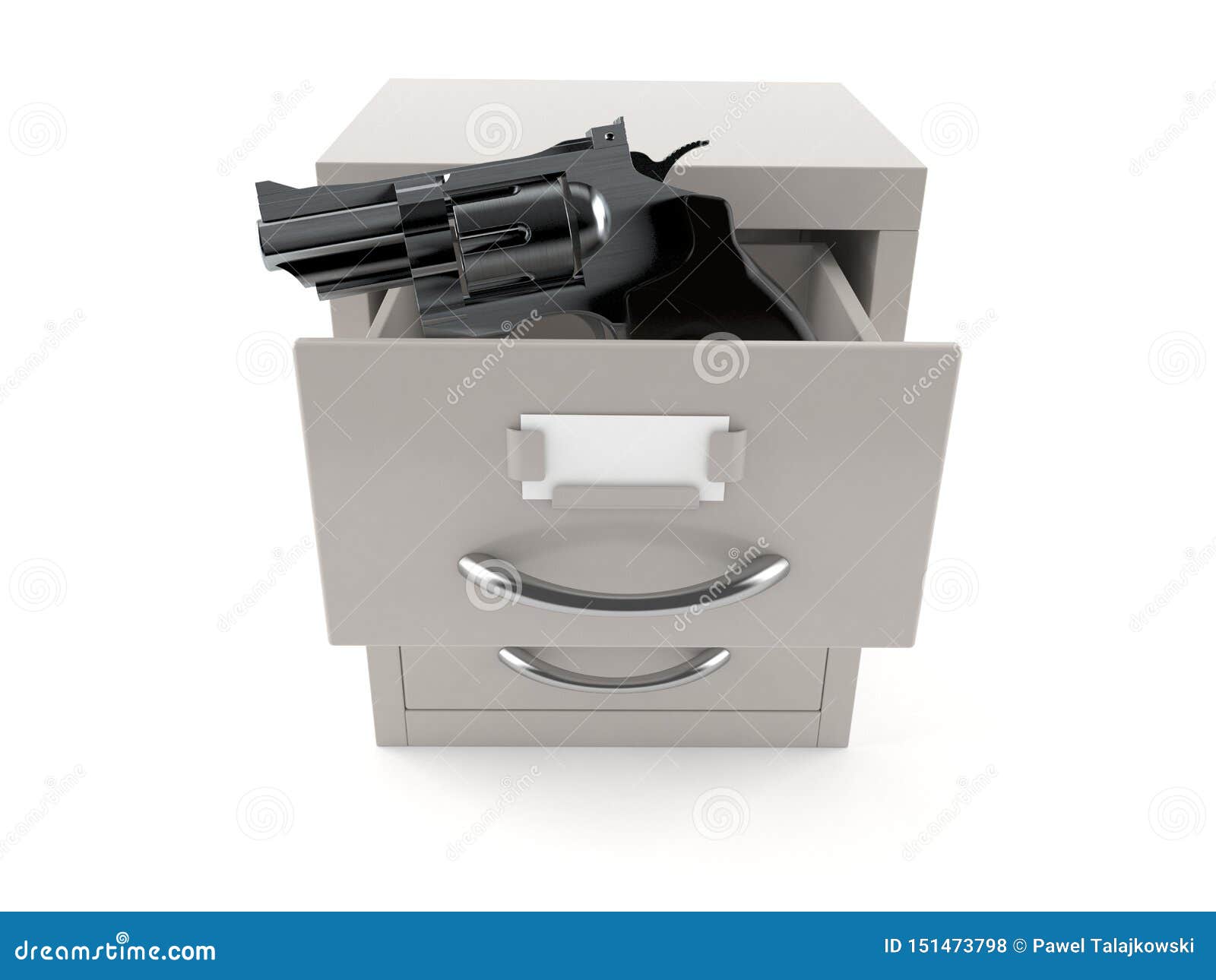 Gun inside archive stock illustration. Illustration of locker - 151473798