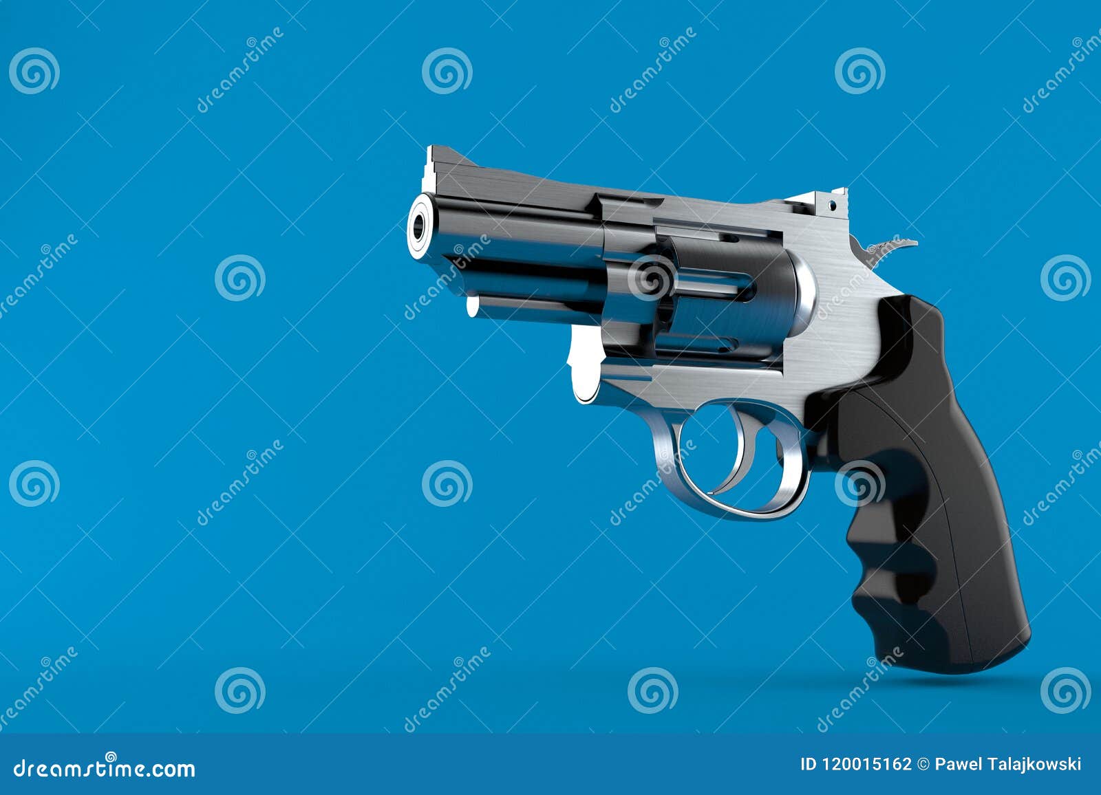 Gun stock illustration. Illustration of protection, revolver - 120015162
