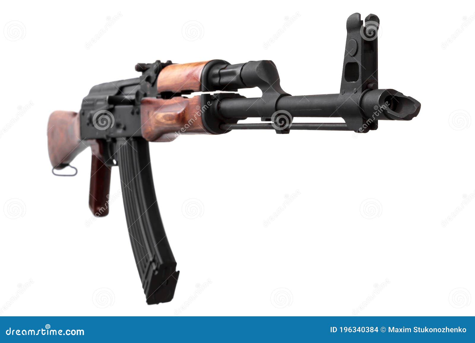 Gun Isolated on White Background Stock Photo - Image of trigger ...