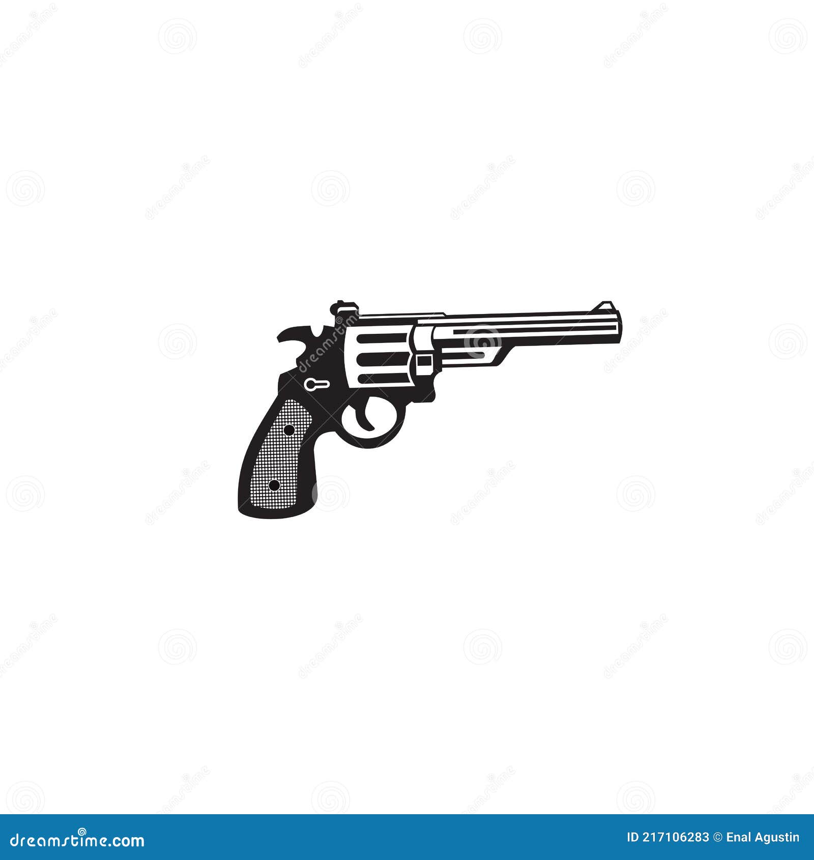 Single Gun Logo Design Template Stock Vector - Illustration of ...