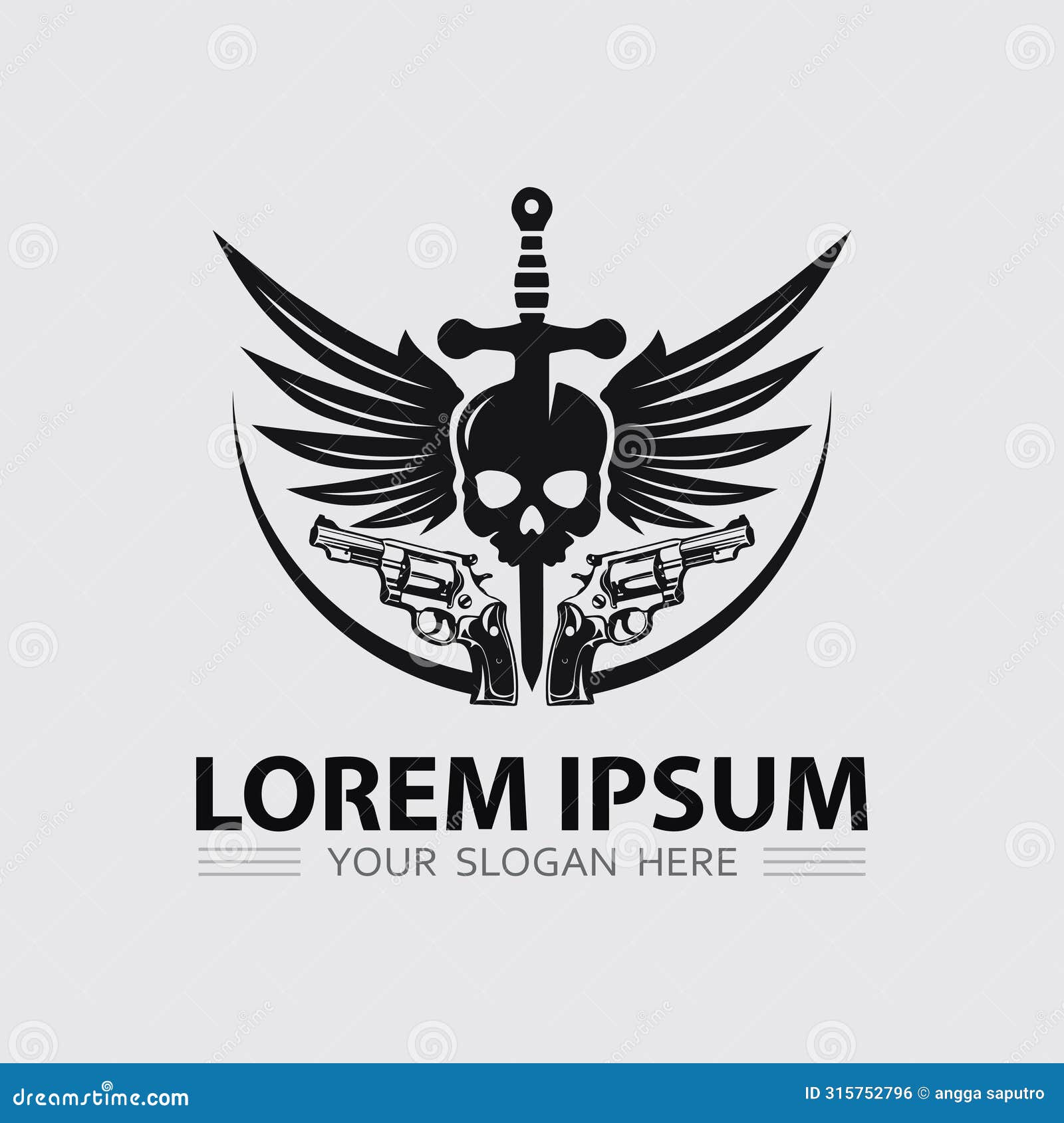 Gun Logo Icon and Tactical Design Guns Vector Illustration Stock ...