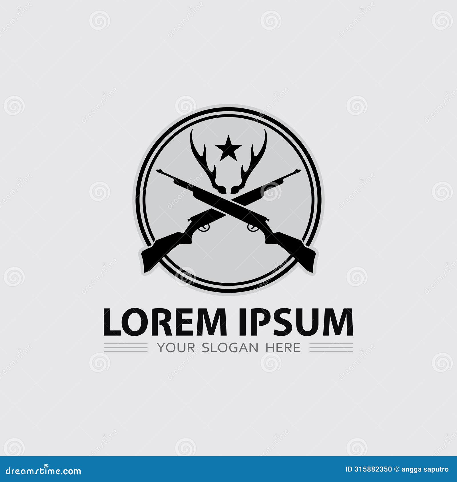 Gun Logo Icon and Tactical Design Guns Vector Illustration Stock ...