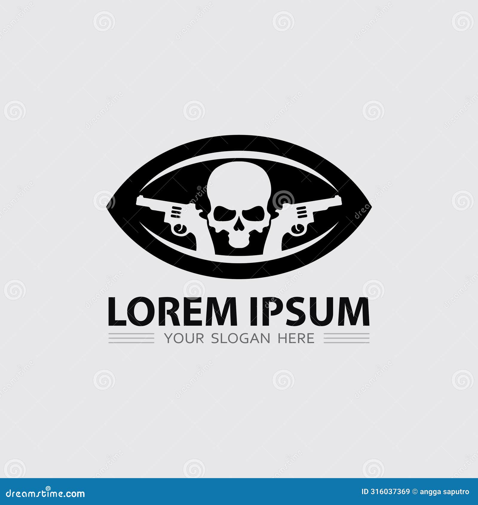 Gun Logo Icon and Tactical Design Guns Vector Illustration Stock ...