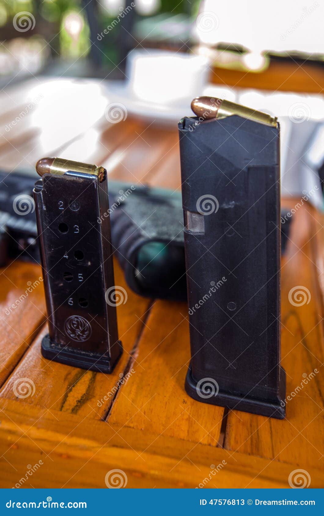 Gun magazine stock image. Image of 11mm, bullet, arms - 47576813