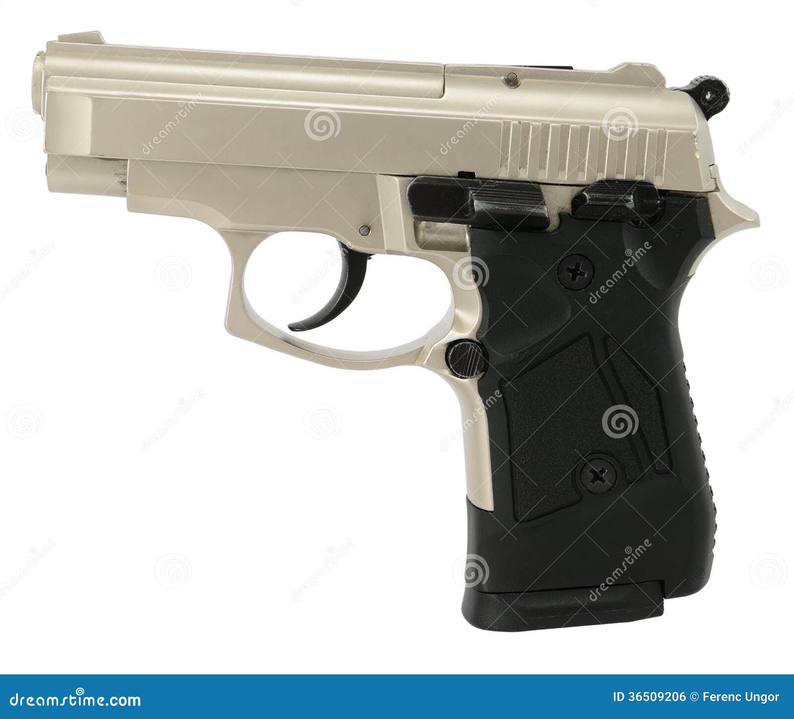 Gun stock photo. Image of shoot, pistol, white, legal - 36509206