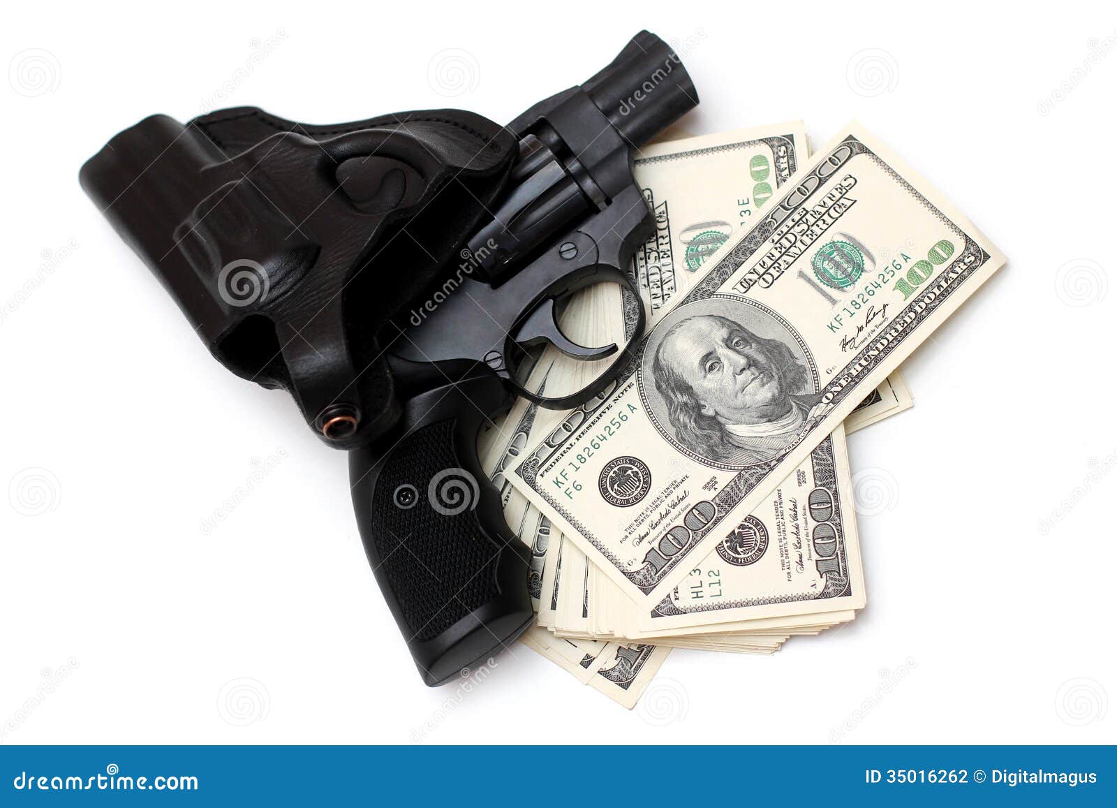 Gun and money stock photo. Image of business, earnings - 35016262