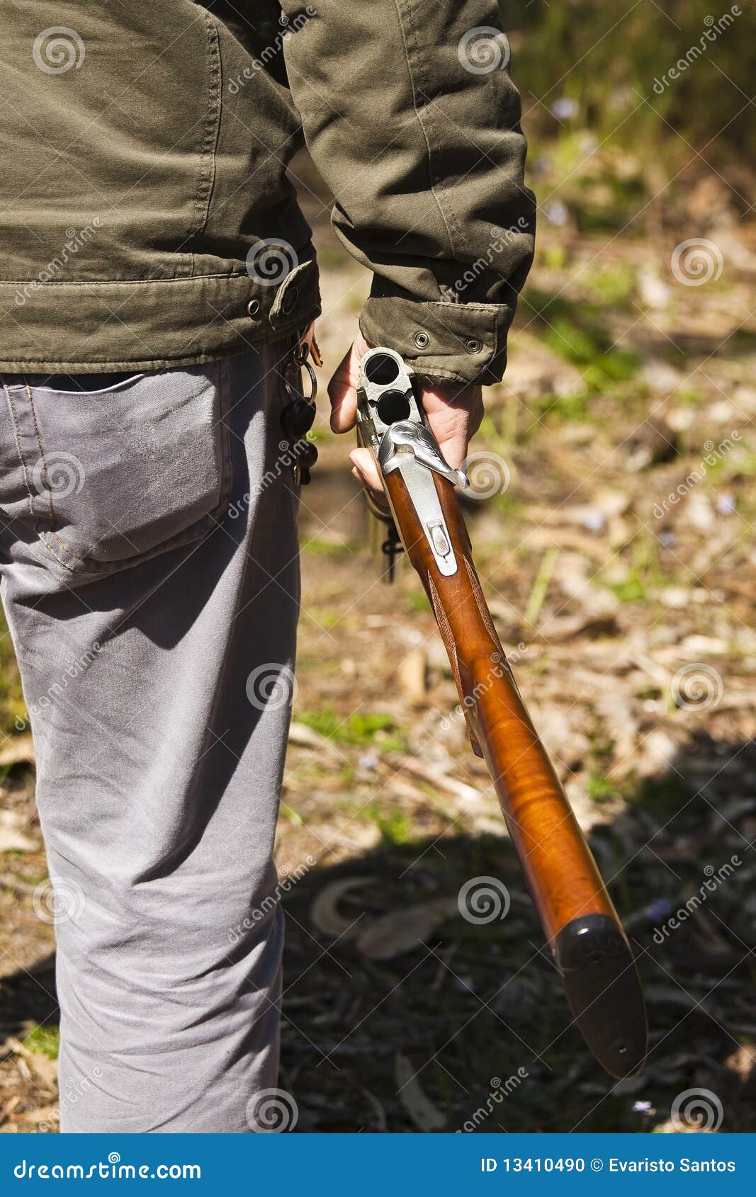 Gun open stock photo. Image of hunting, rifleman, leisure - 13410490
