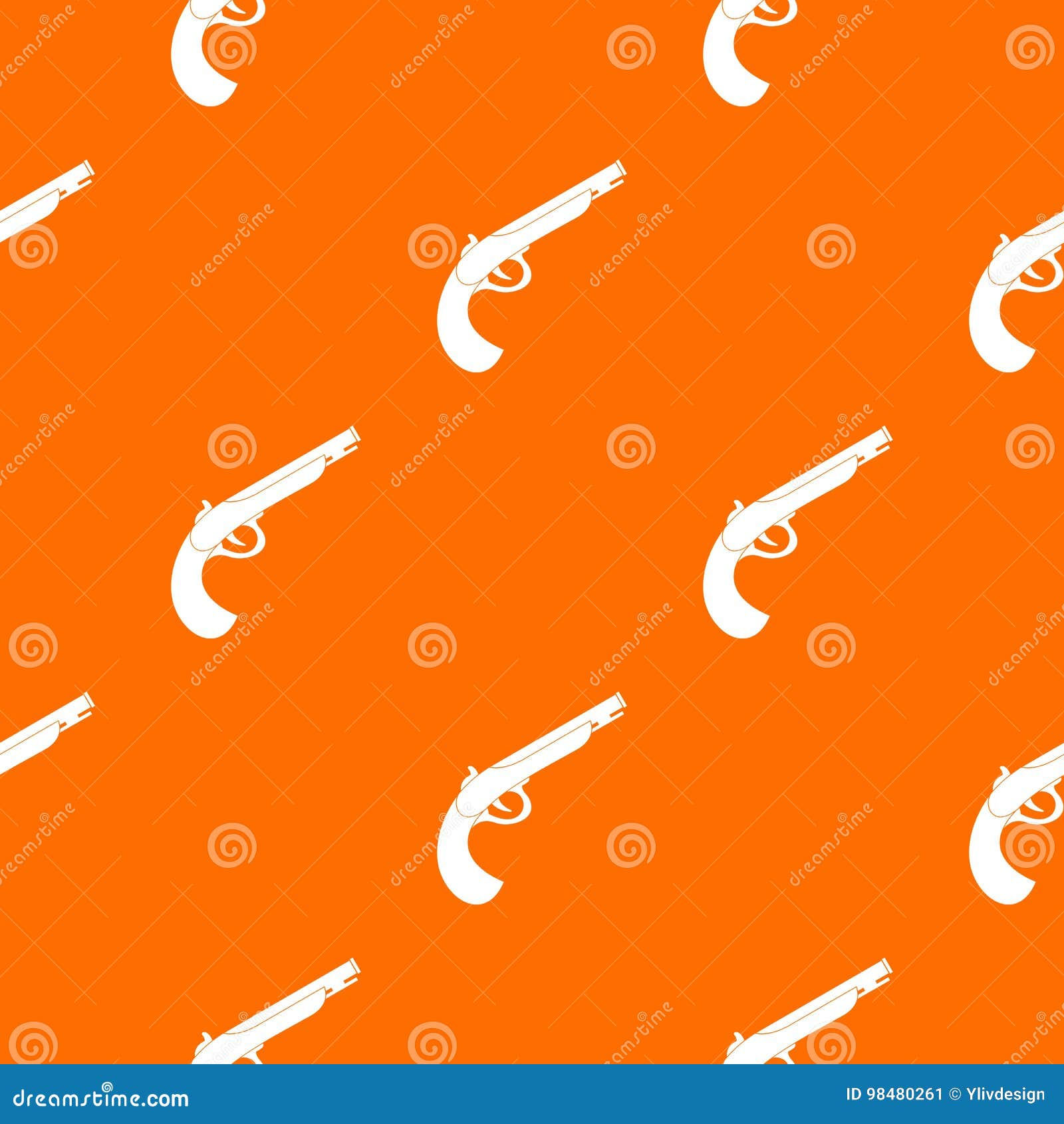 Gun pattern seamless stock vector. Illustration of isolated - 98480261