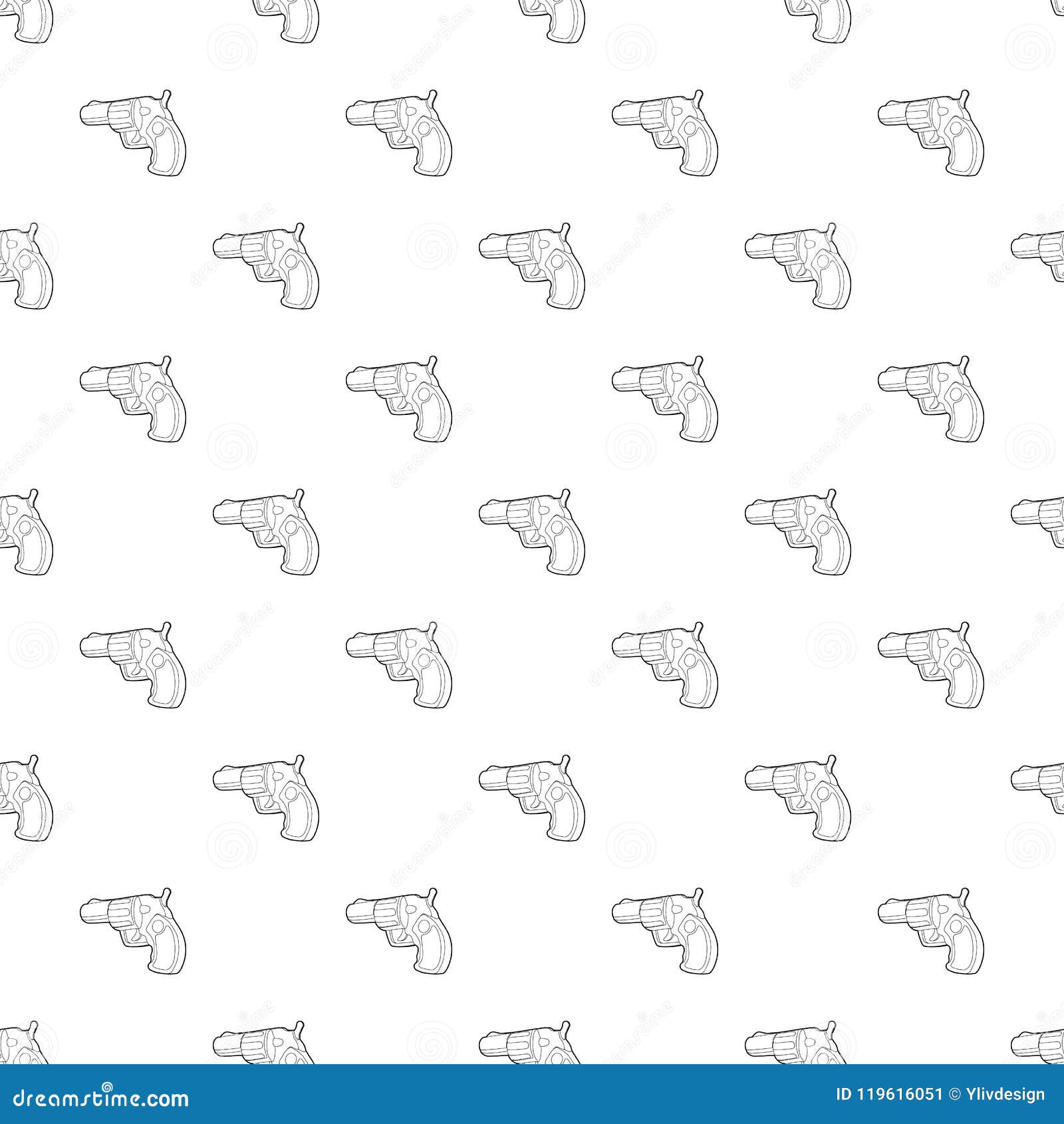 Gun Pattern Vector Seamless Stock Vector - Illustration of danger ...