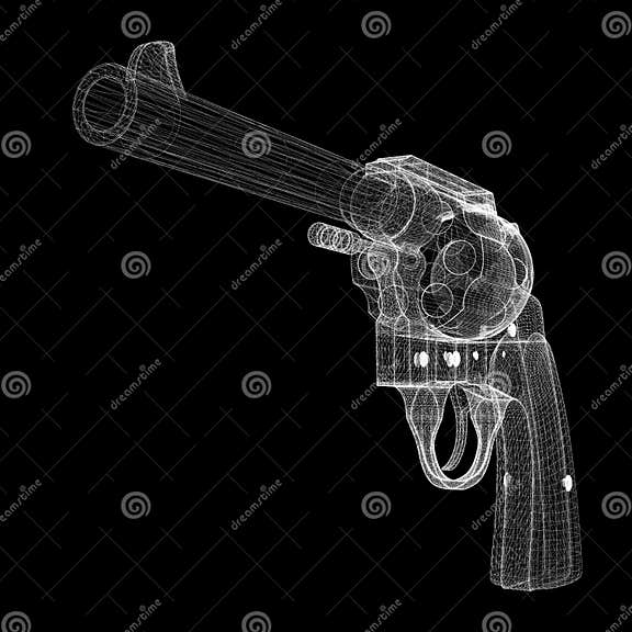 Gun, pistol stock illustration. Illustration of illustrations - 53553443