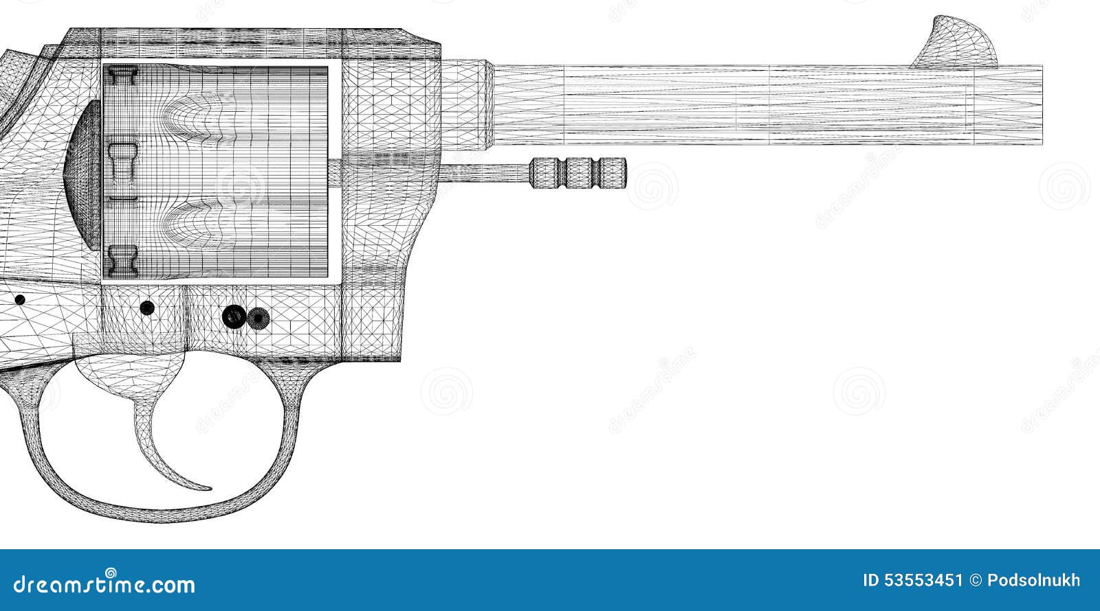 Gun, Pistol Stock Illustration - Image: 53553451