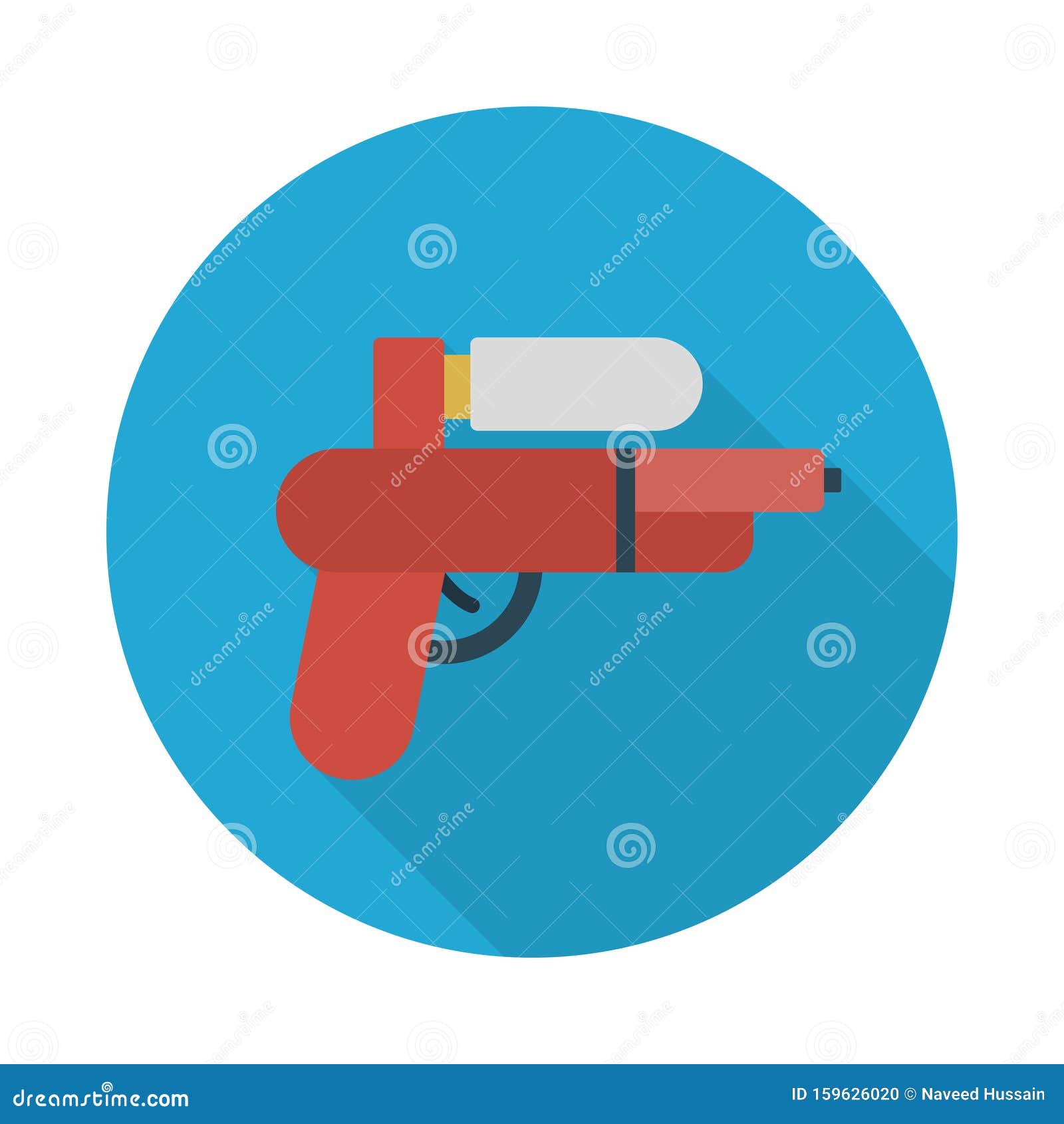 Gun Reception Vector Flat Icon Stock Vector - Illustration of reception ...
