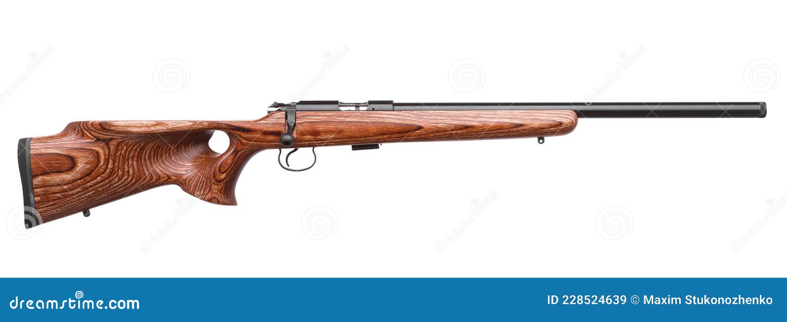 Gun Rifle Isolated on White Stock Image - Image of isolated, sniper ...