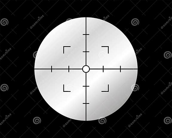 Gun Scope stock vector. Illustration of reticle, design - 8221030