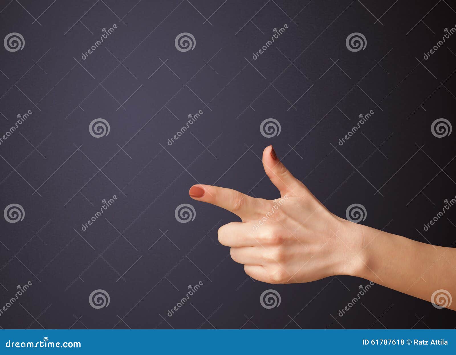 Gun Shaped Woman Hand Royalty-Free Stock Image | CartoonDealer.com ...