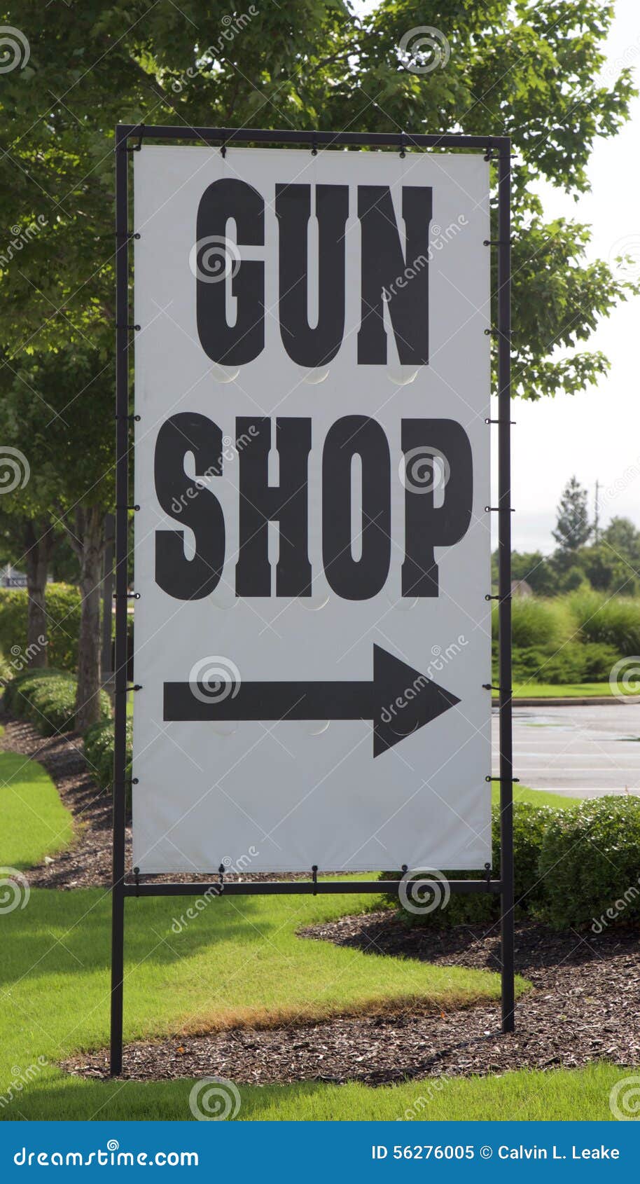 Gun Shop Sign stock image. Image of danger, roadside - 56276005
