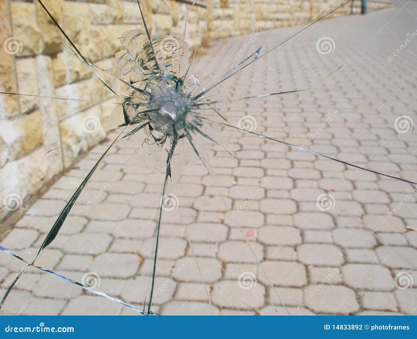 Gun shot window stock photo. Image of cracked, fracture - 14833892