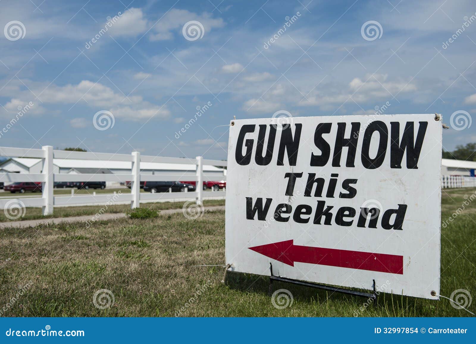 Gun show sign stock photo. Image of flea, commercial - 32997854