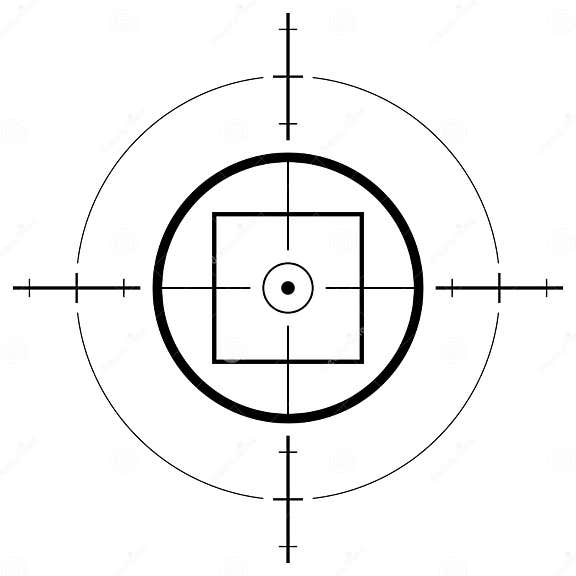 Gun sight stock vector. Illustration of vector, black - 8238024
