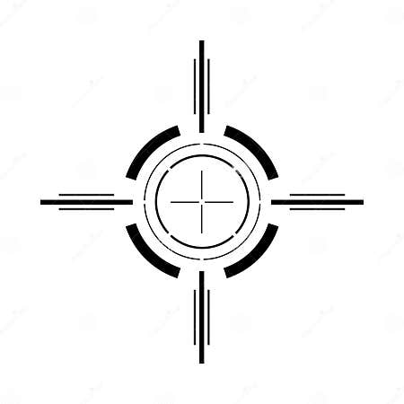 Gun sight isolated stock vector. Illustration of competitive - 12249443