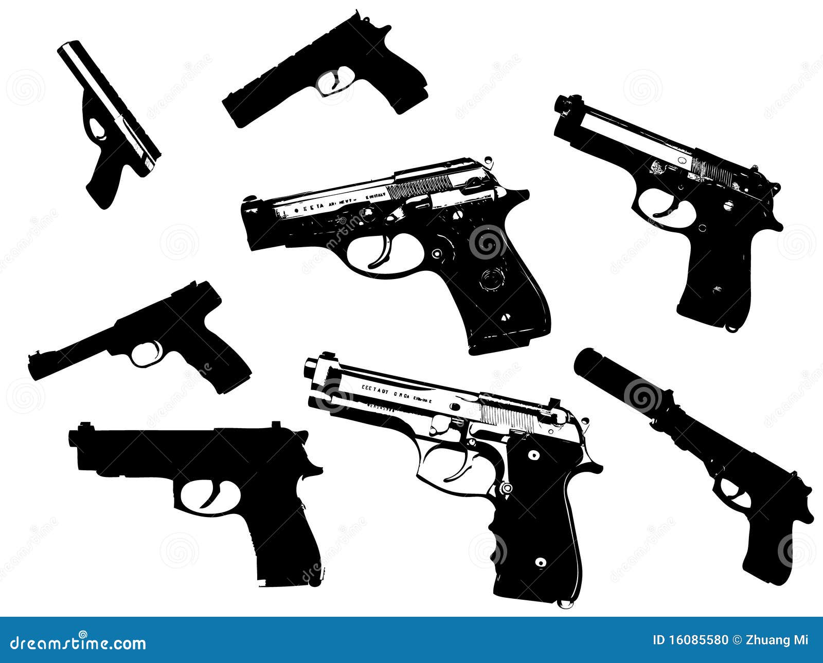 Pistol Silhouettes