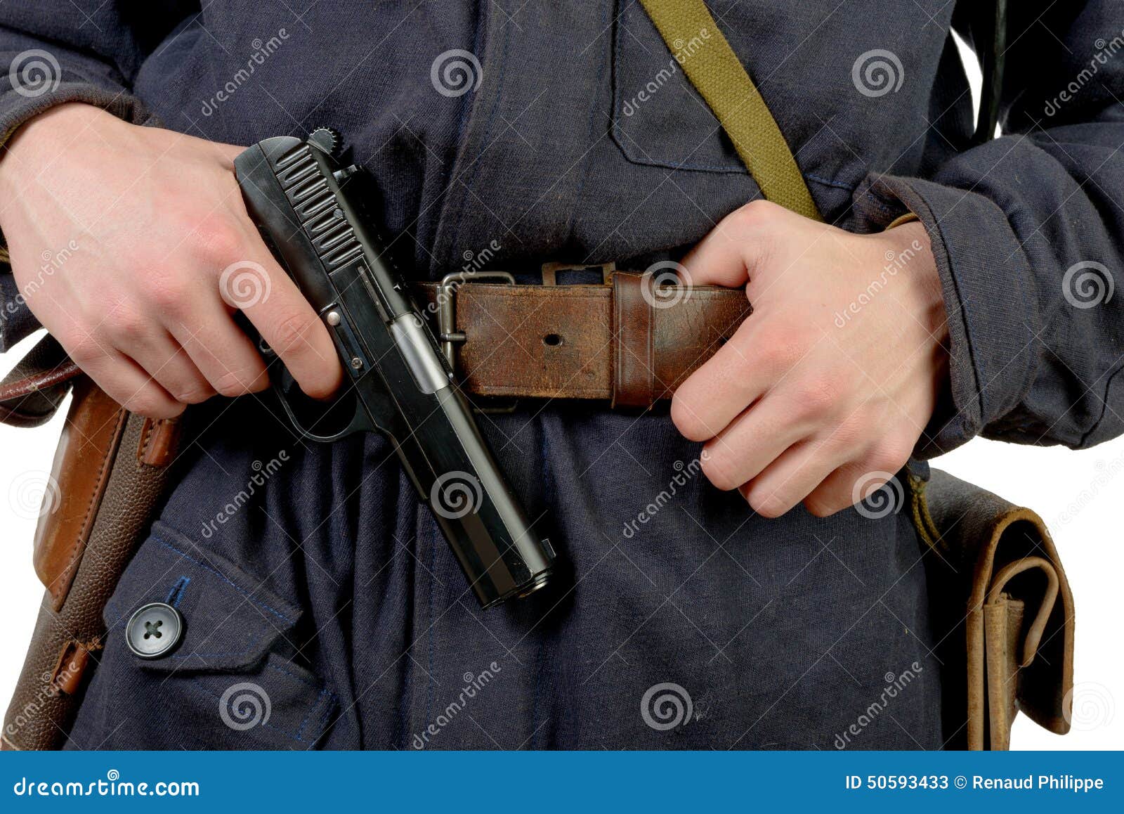 Gun of a Soviet Tank Driver Stock Image - Image of semi, handgun: 50593433