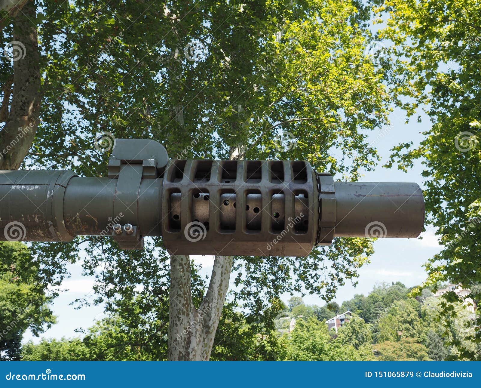 Tank gun used by the army stock image. Image of army - 151065879