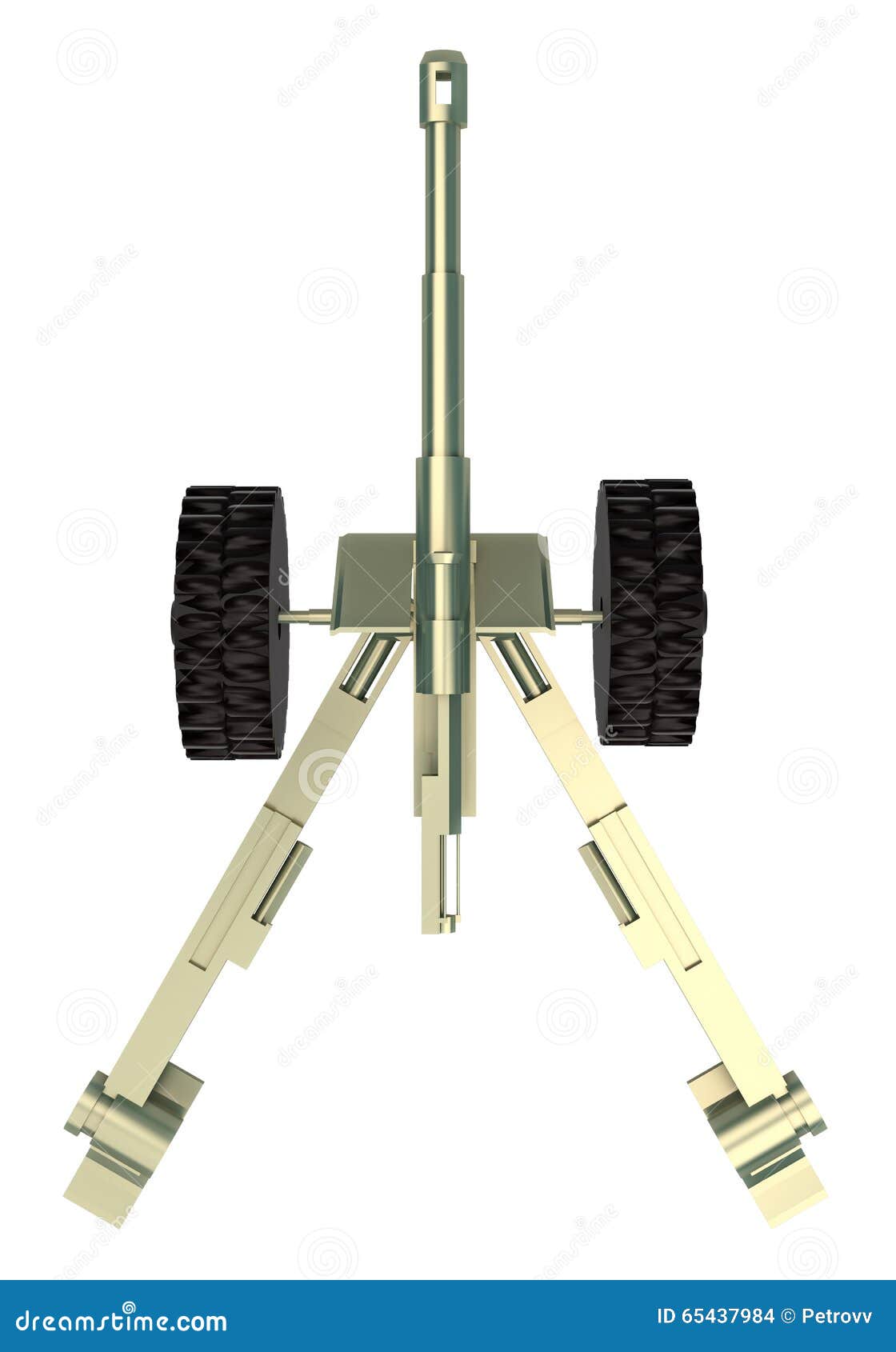 Gun. top view stock illustration. Illustration of core - 65437984