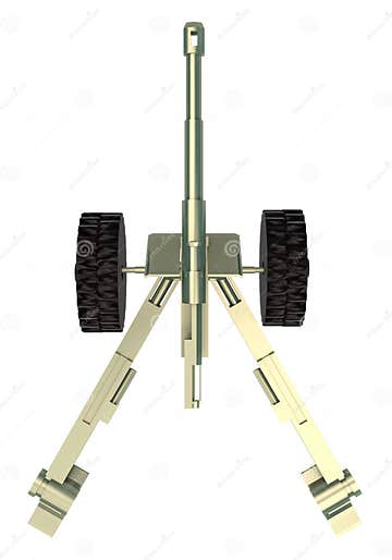 Gun. top view stock illustration. Illustration of core - 65437984